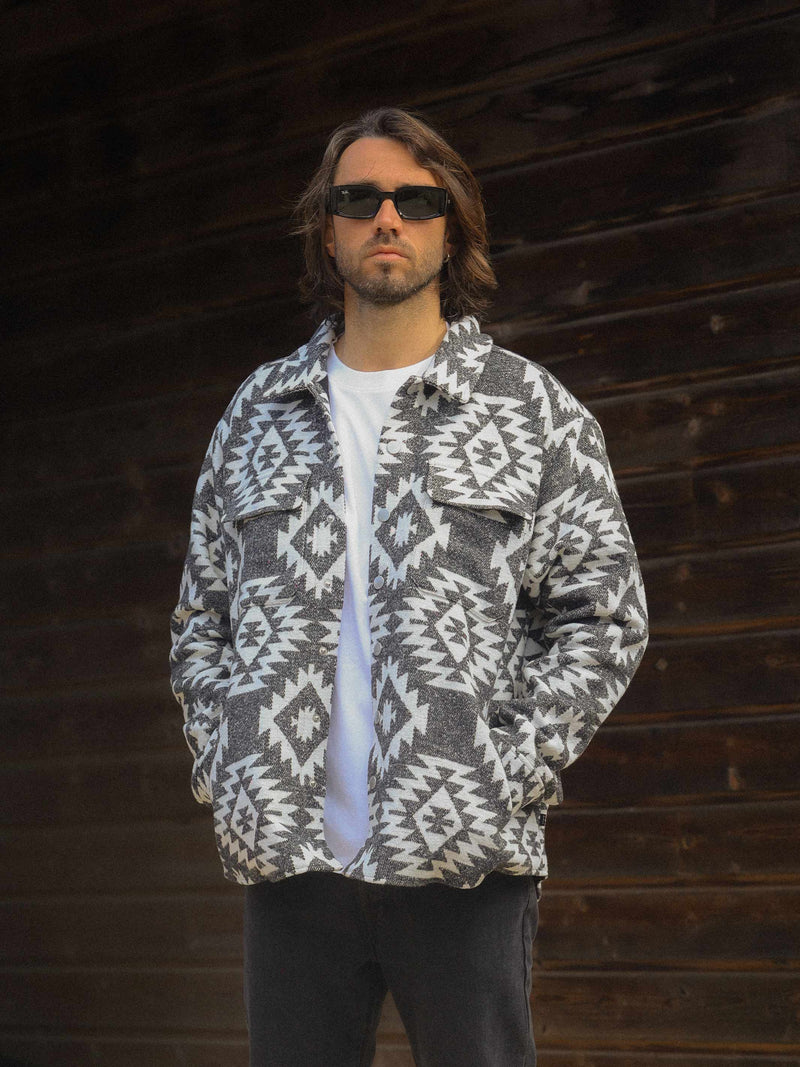 Aztec print coat jacket | Clothing | Morex Custom